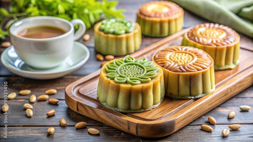 Delicious mung bean cake lvdougao, a traditional Chinese summer dessert ...