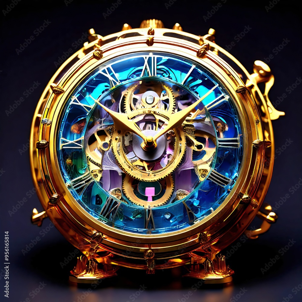Clock, clock tower, clock design, mechanical, time, luxury watch, gold ...