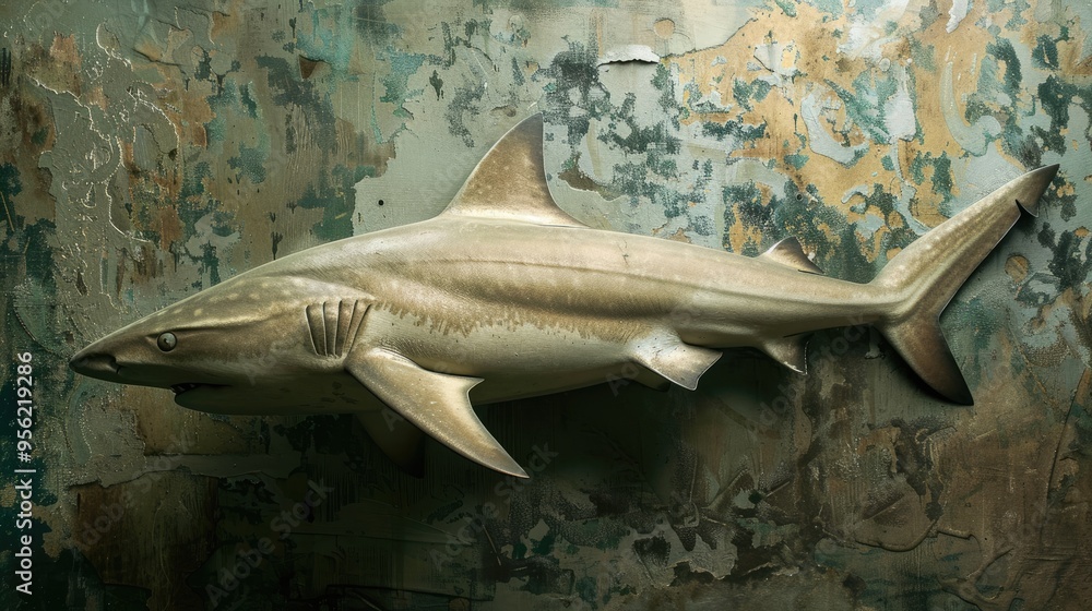Shark Stuffed Shark Taxidermy on a wall Sharks belong to the ...