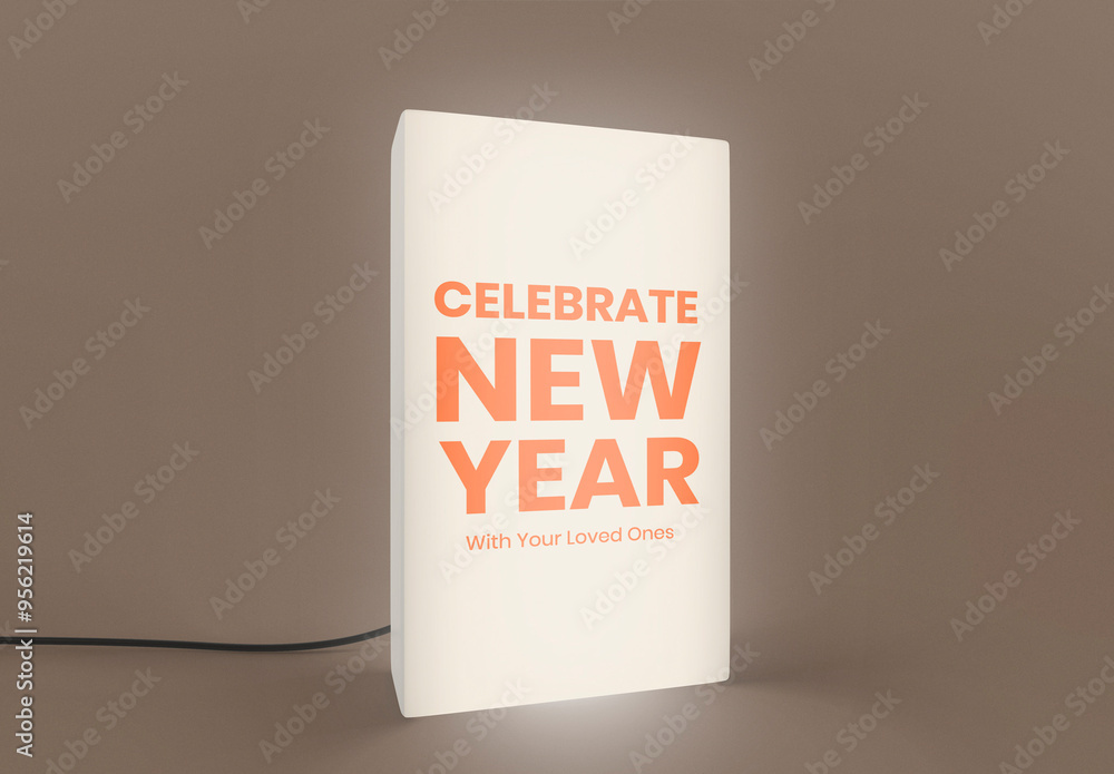 Light Box Sign Mockup Stock Template | Adobe Stock