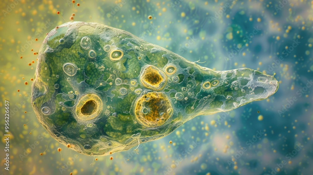 Amoeba proteus chaos diffluens large amoeba with broad rounded ...