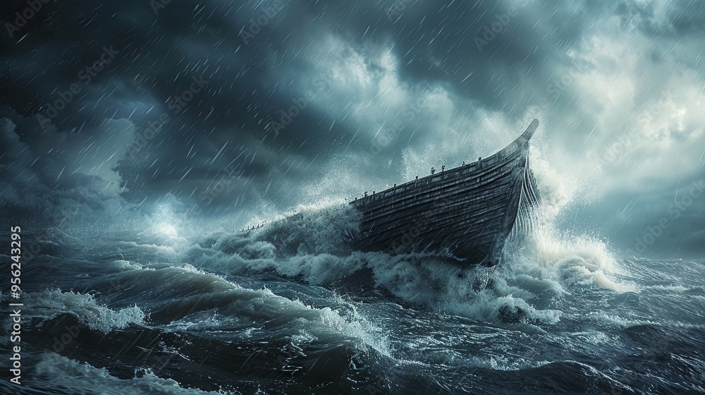 Noah's Ark, as described in the Genesis flood narrative, is the vessel through which God saves ...