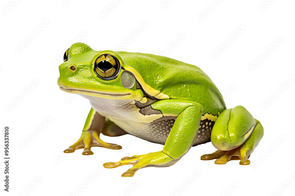 High-resolution PNG of a white-lipped tree frog with transparent ...