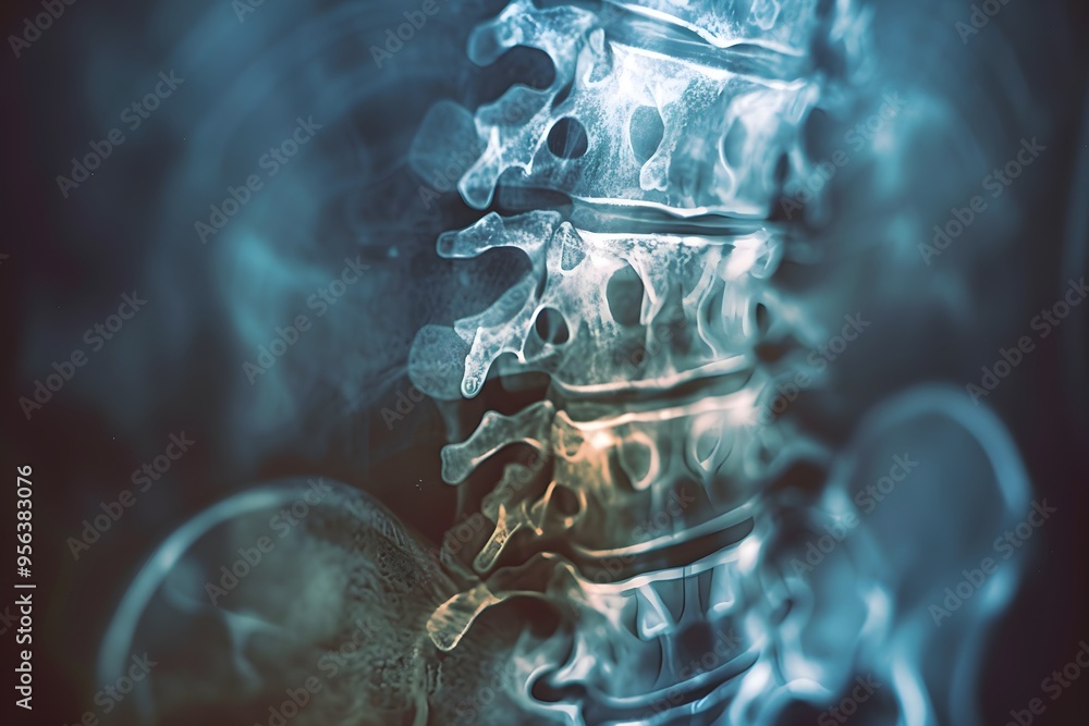 Comprehensive Spinal Abnormality X-Ray Illustration Highlighting ...