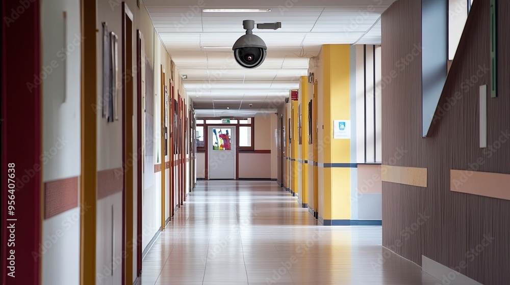 CCTV Camera in a School Corridor: Security Monitoring for Student ...