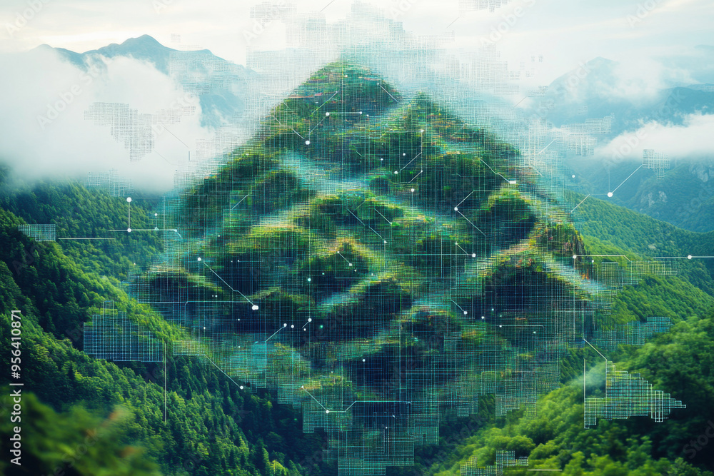 vast landscape Digital Ecosystem: A vibrant, interconnected digital ...