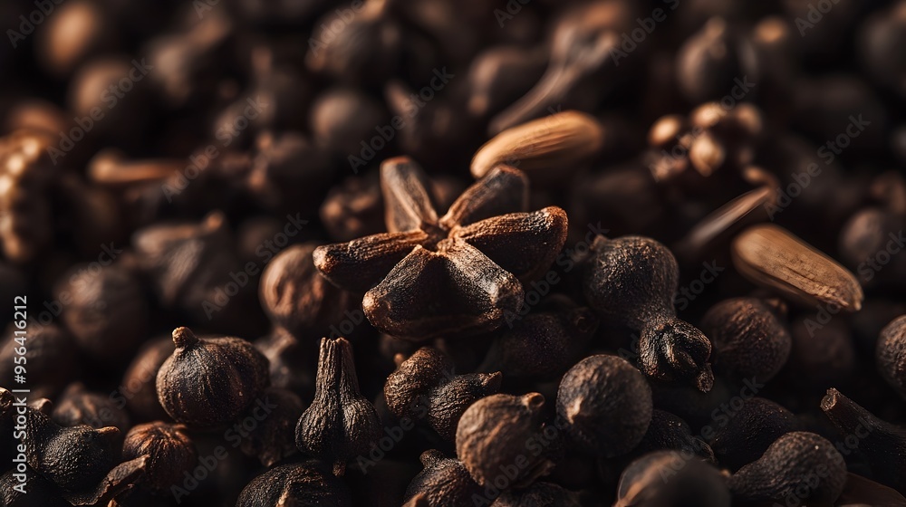 Exquisite macro photography highlighting the intricate details and bold ...