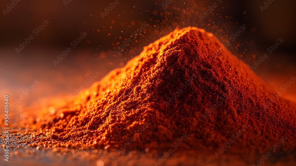 Captivating macro photograph highlighting the deep rich red color and ...