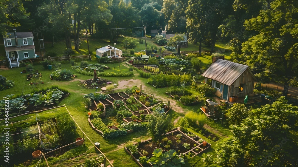 Illustration of A serene, nature-inspired introduction to zero waste ...