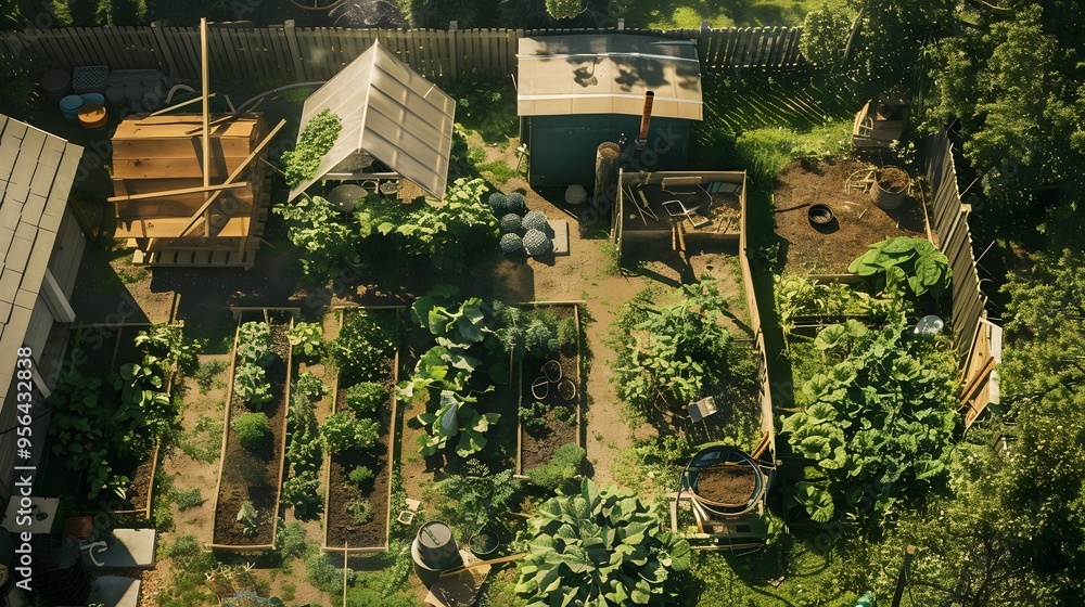 Illustration of A serene, nature-inspired introduction to zero waste ...