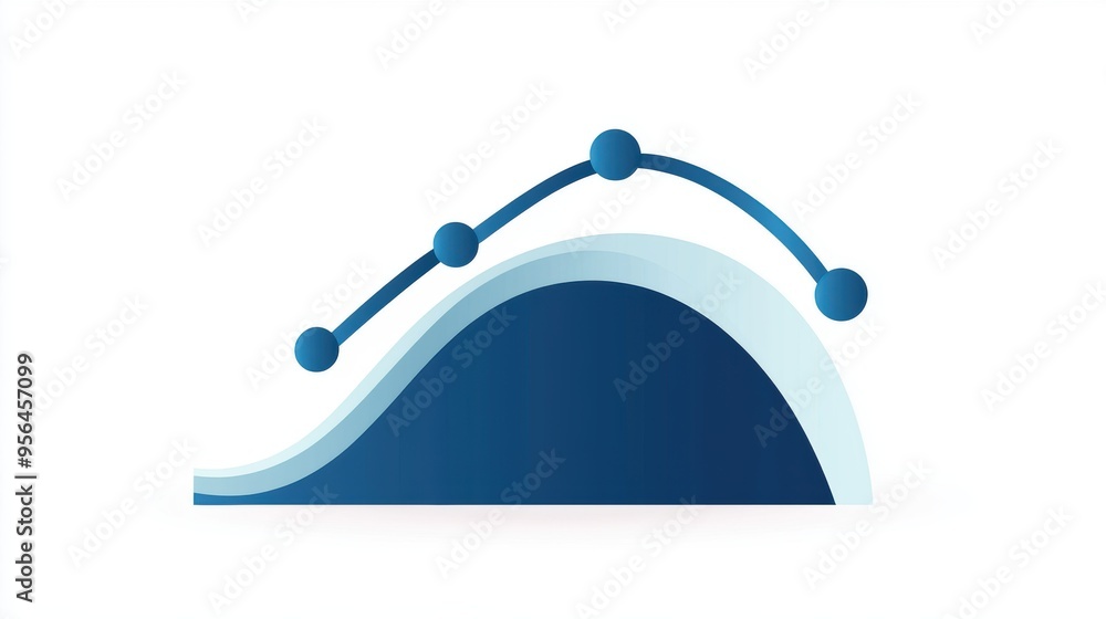 Stylized Normal Distribution Curve With Data Points A Stylized Illustration Of A Normal