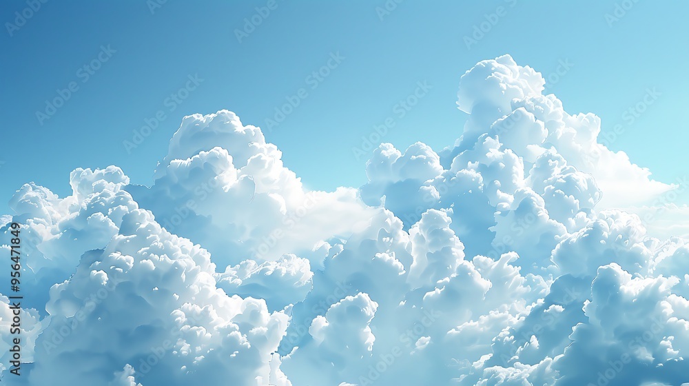 Realistic cloud brushes for Photoshop, sky effects, Stock Illustration ...