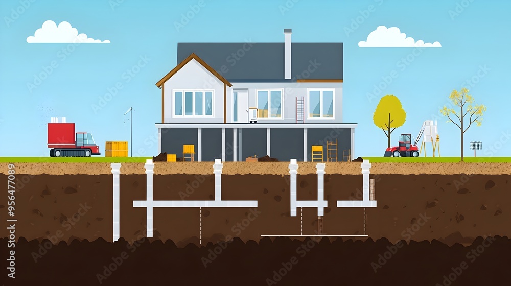 Detailed infographic depicting the step by step process of laying the ...