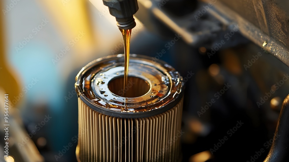 Macro Photography Highlighting the Detailed Threads and Oil Residue as ...