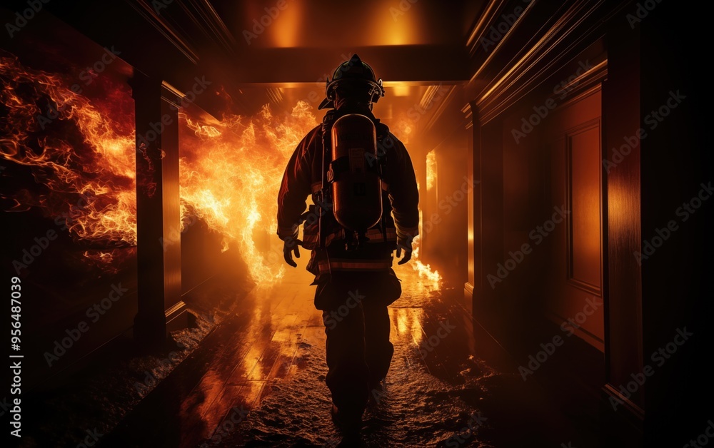 Generative AI of Firefighter in Action: Brave Firefighting Efforts ...