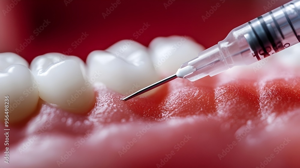 Macro photography of a dental syringe needle capturing the intricate ...
