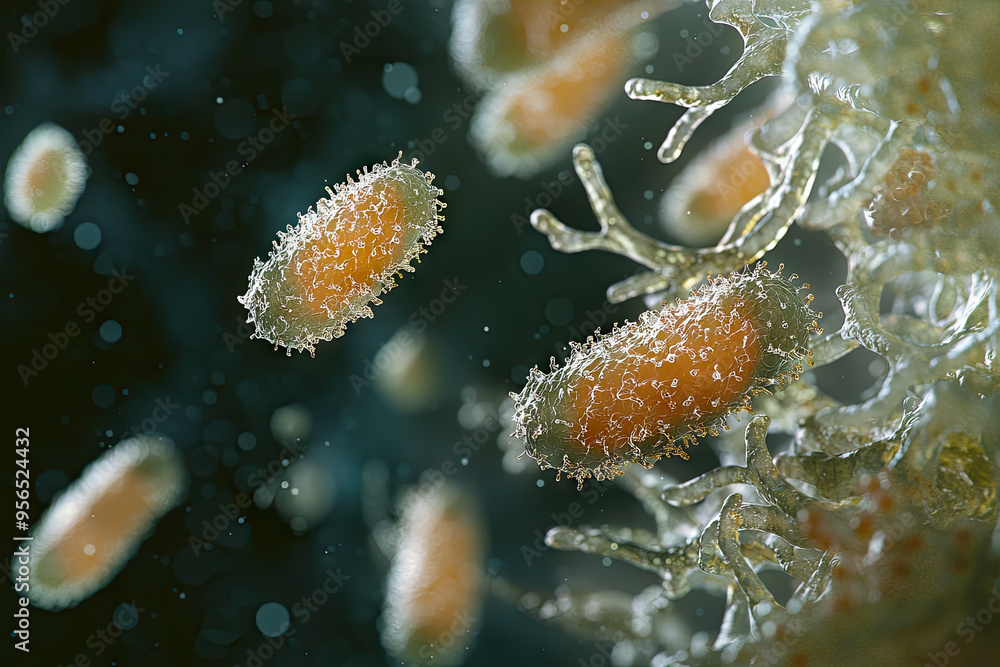 Microscopic Wonders: Bacterial Spores in Various Stages of Growth, a ...