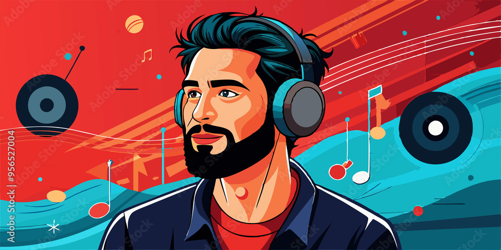 Sad audio song CD cover page design. Stock Illustration | Adobe Stock