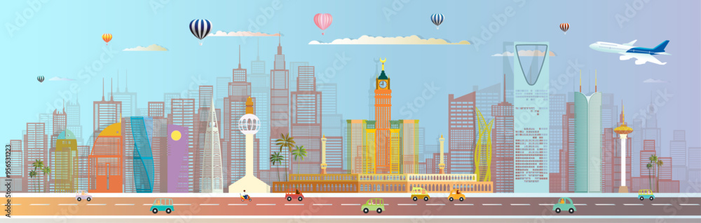 Travel landmarks Saudi Arabia of Asia famous architectural in riyadh ...