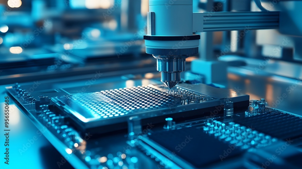 Macro photography showcasing the precision and sterile conditions of a ...