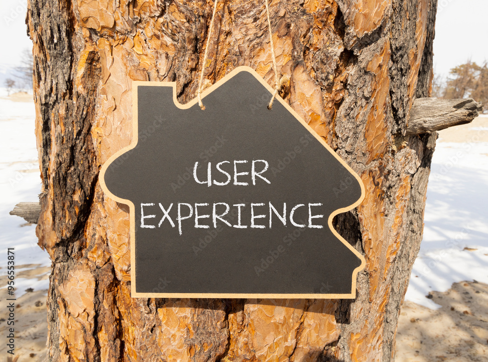 UX user experience symbol. Concept words UX user experience on ...