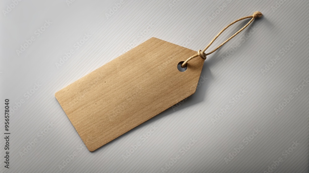 Label tag mockup template with background and shadow, label, tag ...