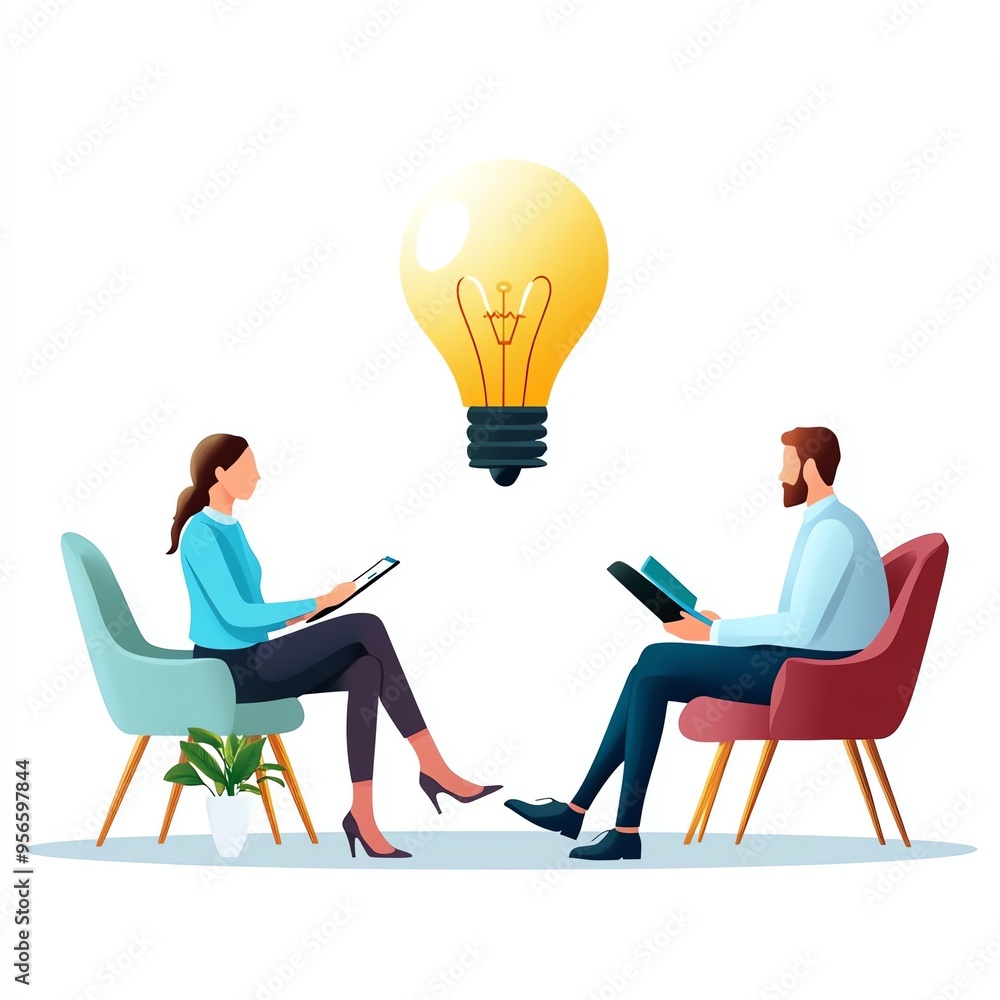 researcher conducting interviews, symbolizing qualitative research ...