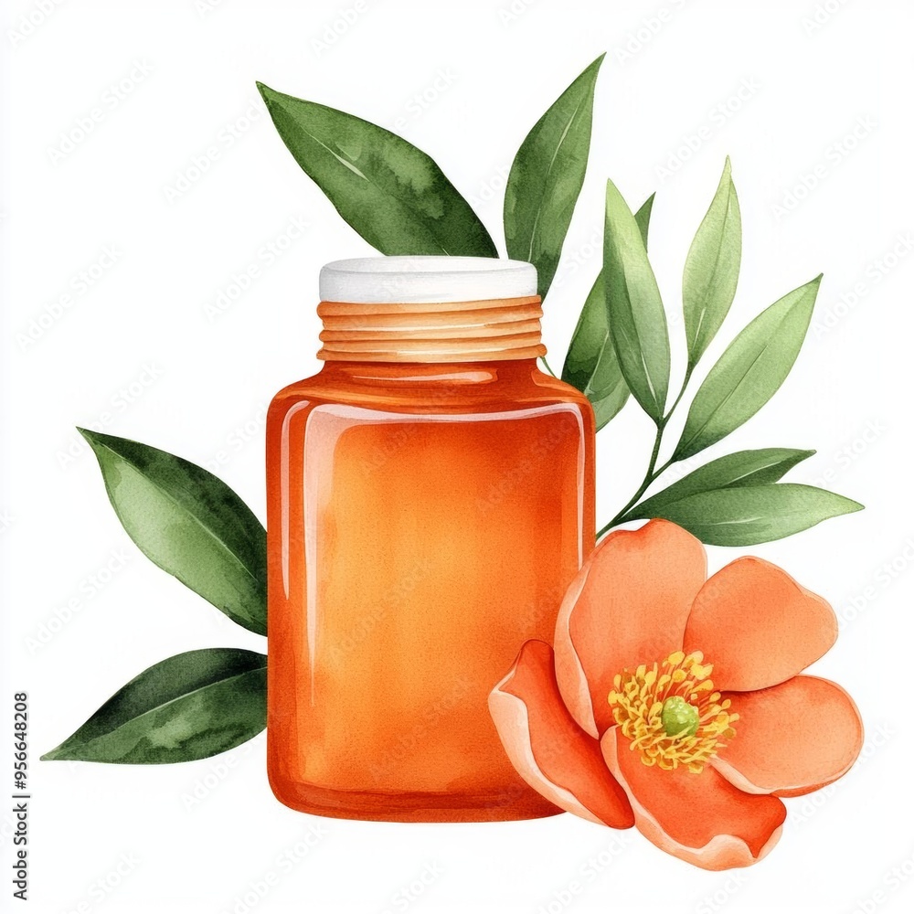 A single cute boho chic swirl of maple syrup with a crochet flower ...