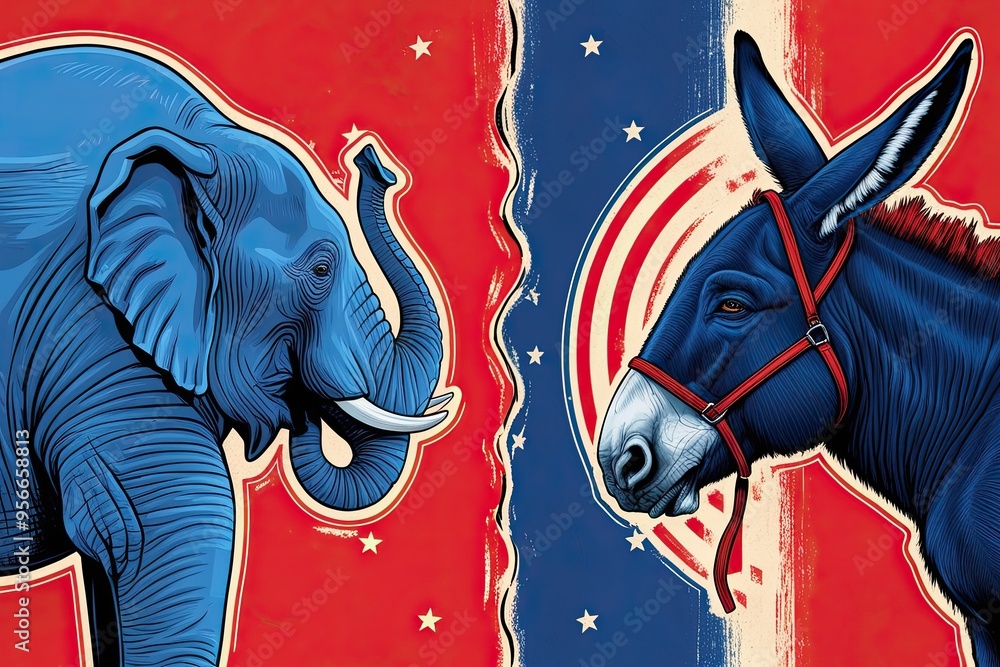 Visualizing the Political Divide Between Red States and Blue States ...