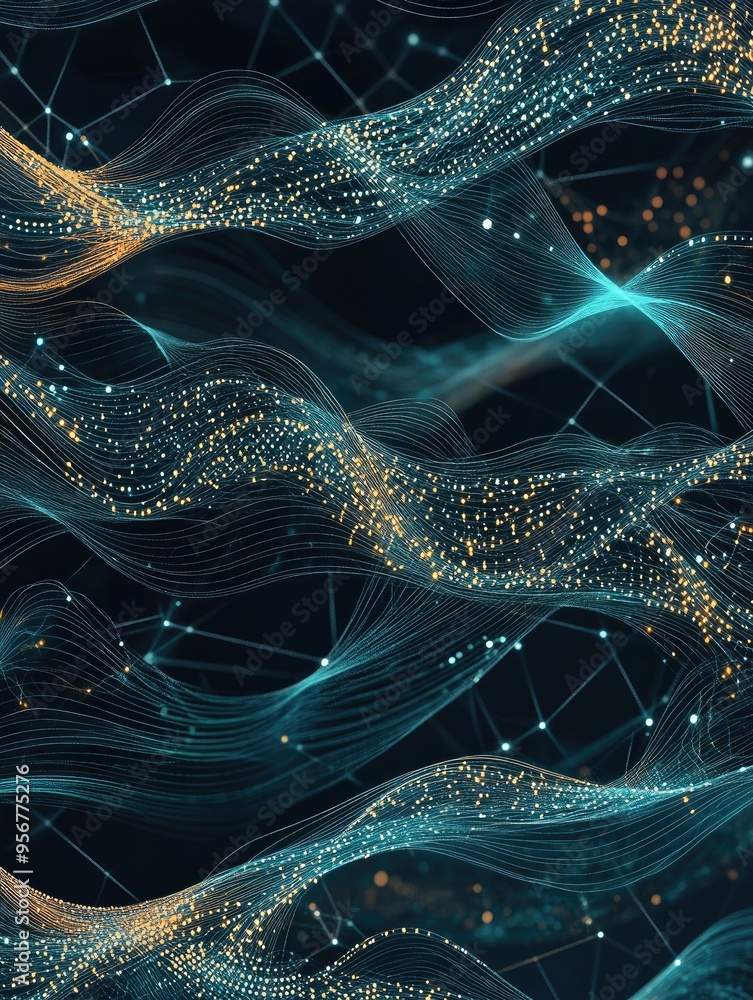 Line art illustration depicting the flow of cyber big data Visual ... Line art illustration depicting the flow of cyber big data Visual ...
