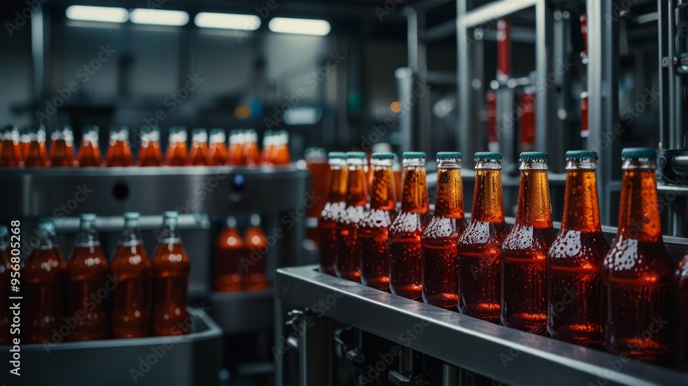 Fully automated soda bottling line in a state-of-the-art facility, no ...
