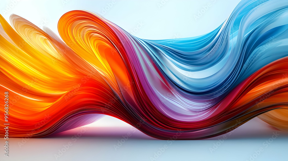 Abstract Study Session concept as A glossy abstract digital art scene ...