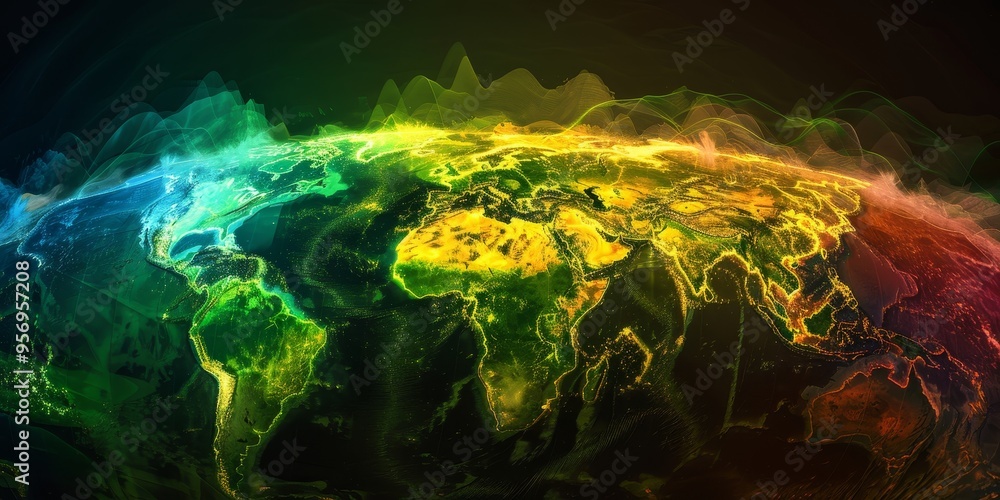 Holographic representation of global weather patterns and climate ...