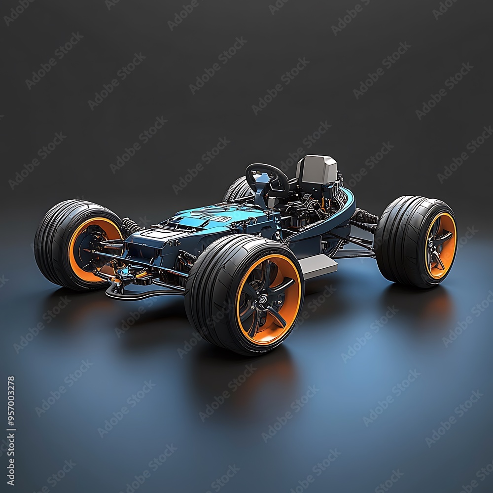 Electric Scotter chassis, to reveal the battery pack, motor, and other ...