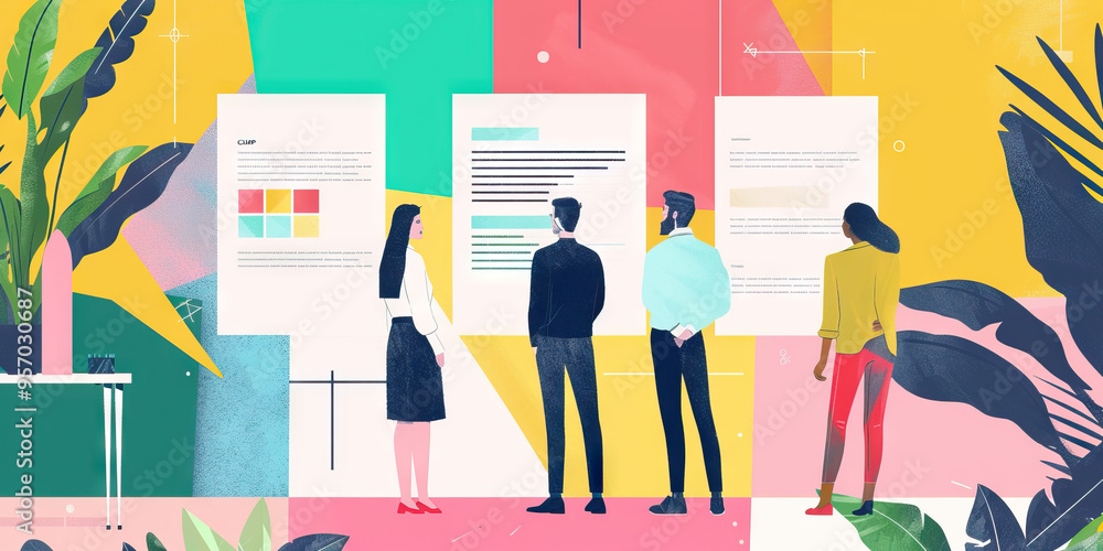 Company Vision & Mission Statement Poster: Modern, minimalist design ...