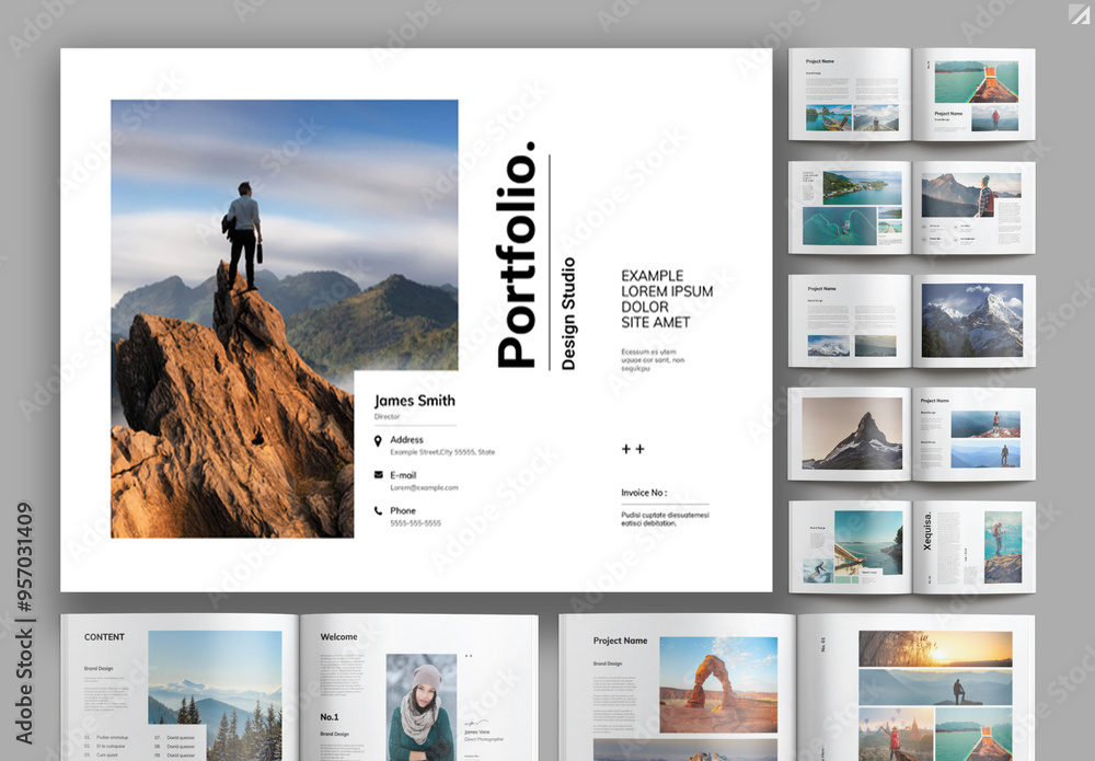 Portfolio Brochure Stock Template | Adobe Stock