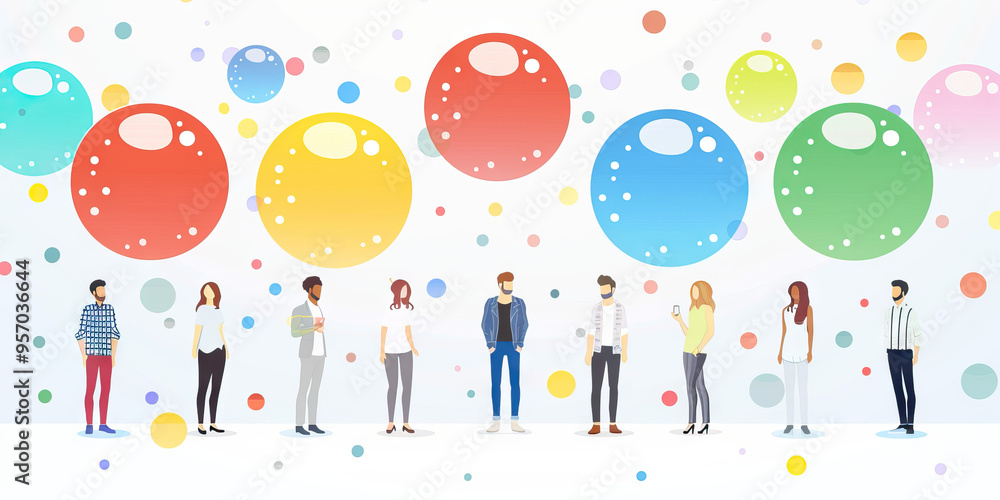 A bubble chart comparing customer satisfaction ratings across multiple ...