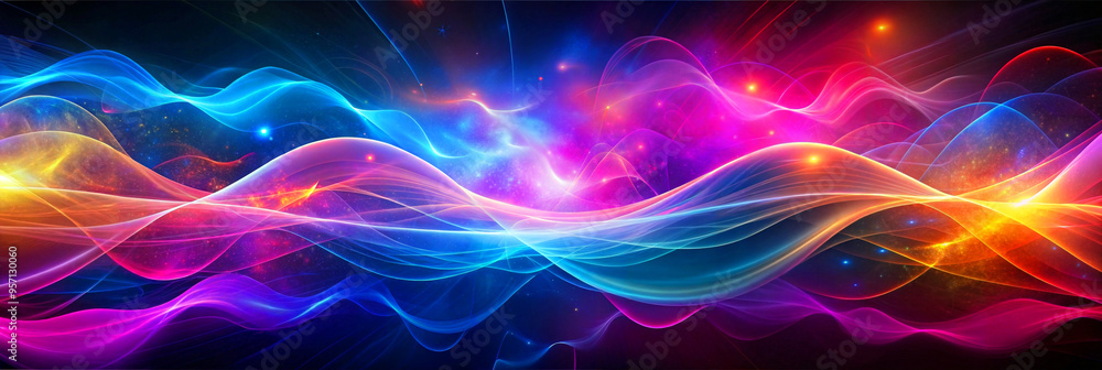 Design of background, banner, wallpaper in the form of dynamic digital ...