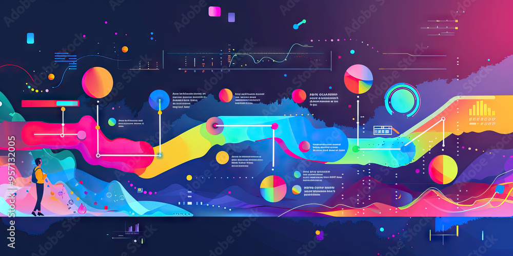 Digital Transformation Roadmap: A colorful timeline displaying the ...