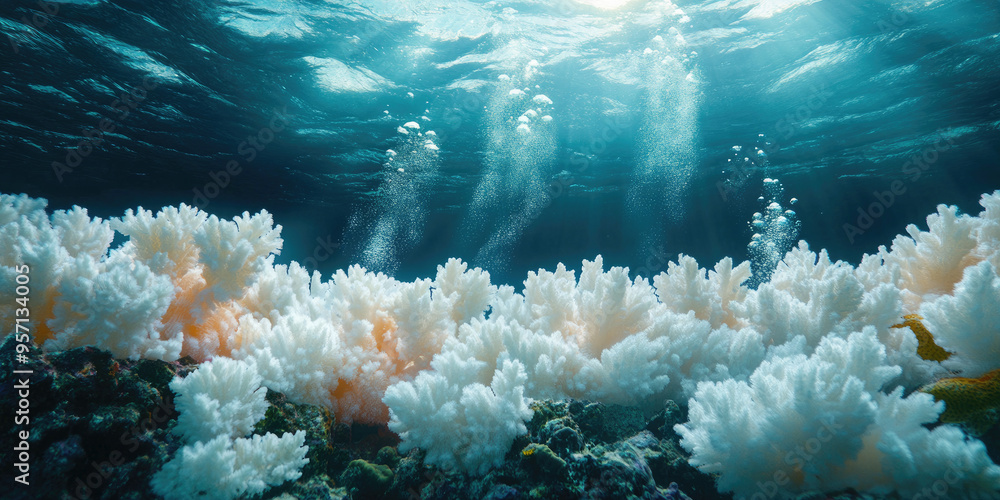 Bleached coral struggles in warming ocean, highlighting need for ...