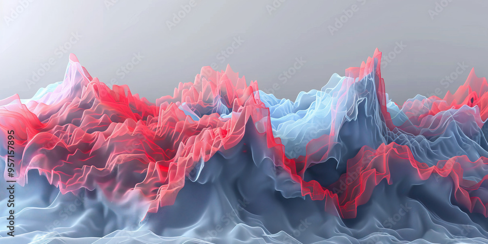A heat map highlighting areas of growth and decline in the market, with ...