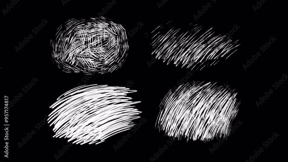 Sketch Doodle Wiggles and hatching: Hand-Drawn Scribble Animation Set ...