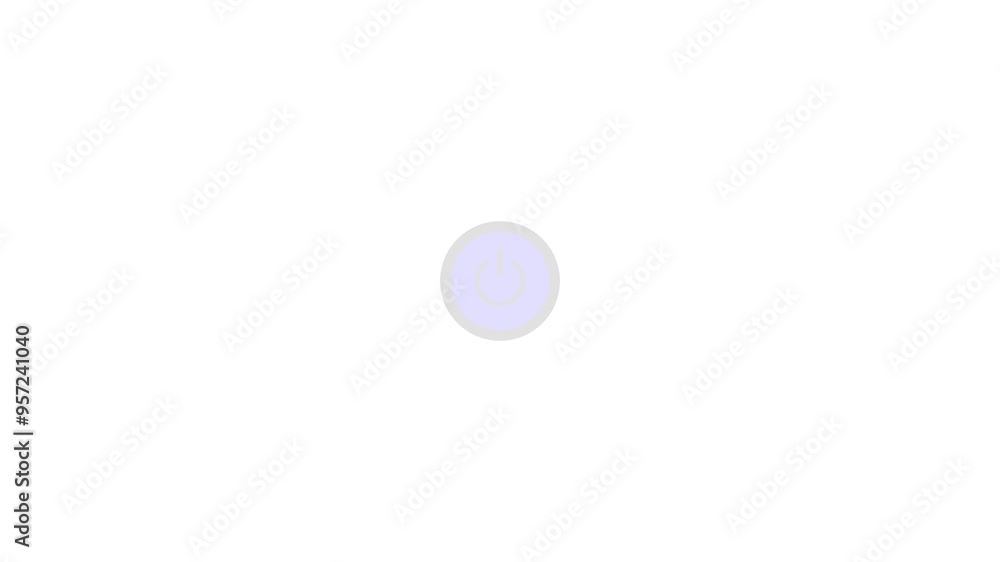 On Switch Flashing - Power Button Close Up, On Off Indicator, power ...