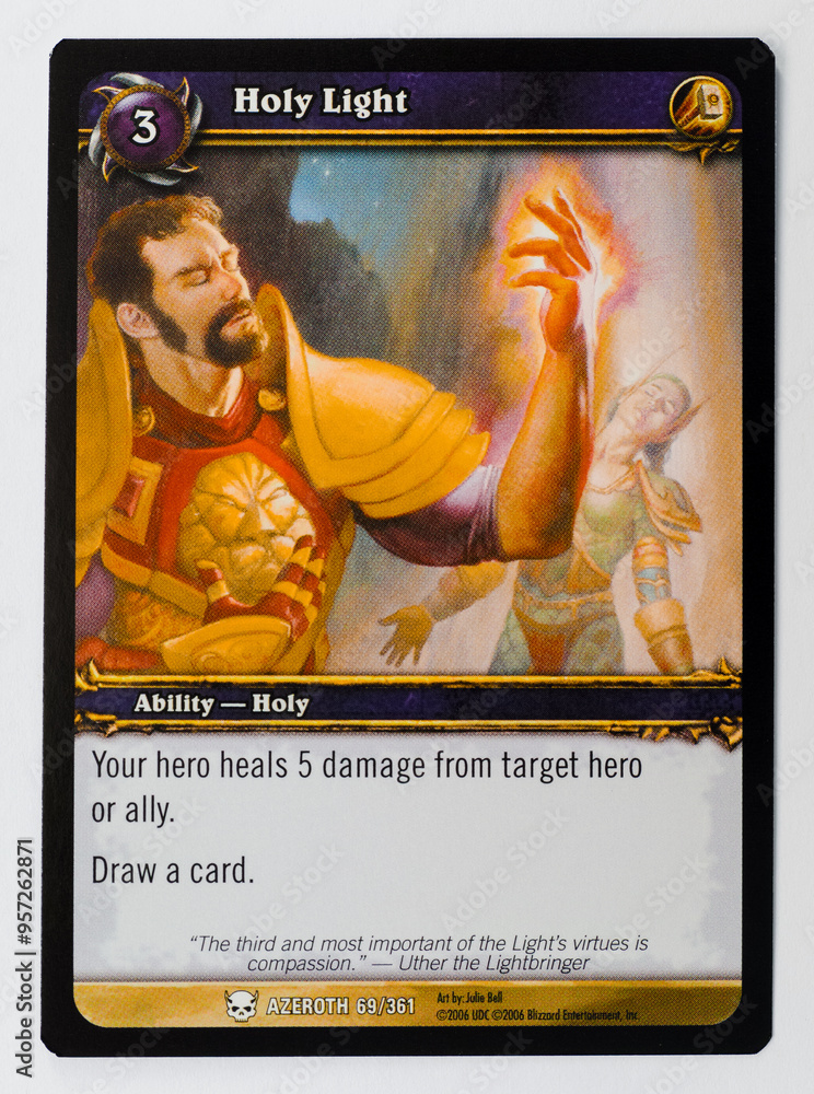 Hamburg, Germany - 06192024: photo of English World of Warcraft trading ...