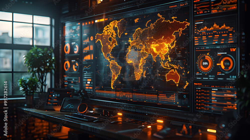 Global Command Center: A Window to Seamless Global Teamwork Stock ...