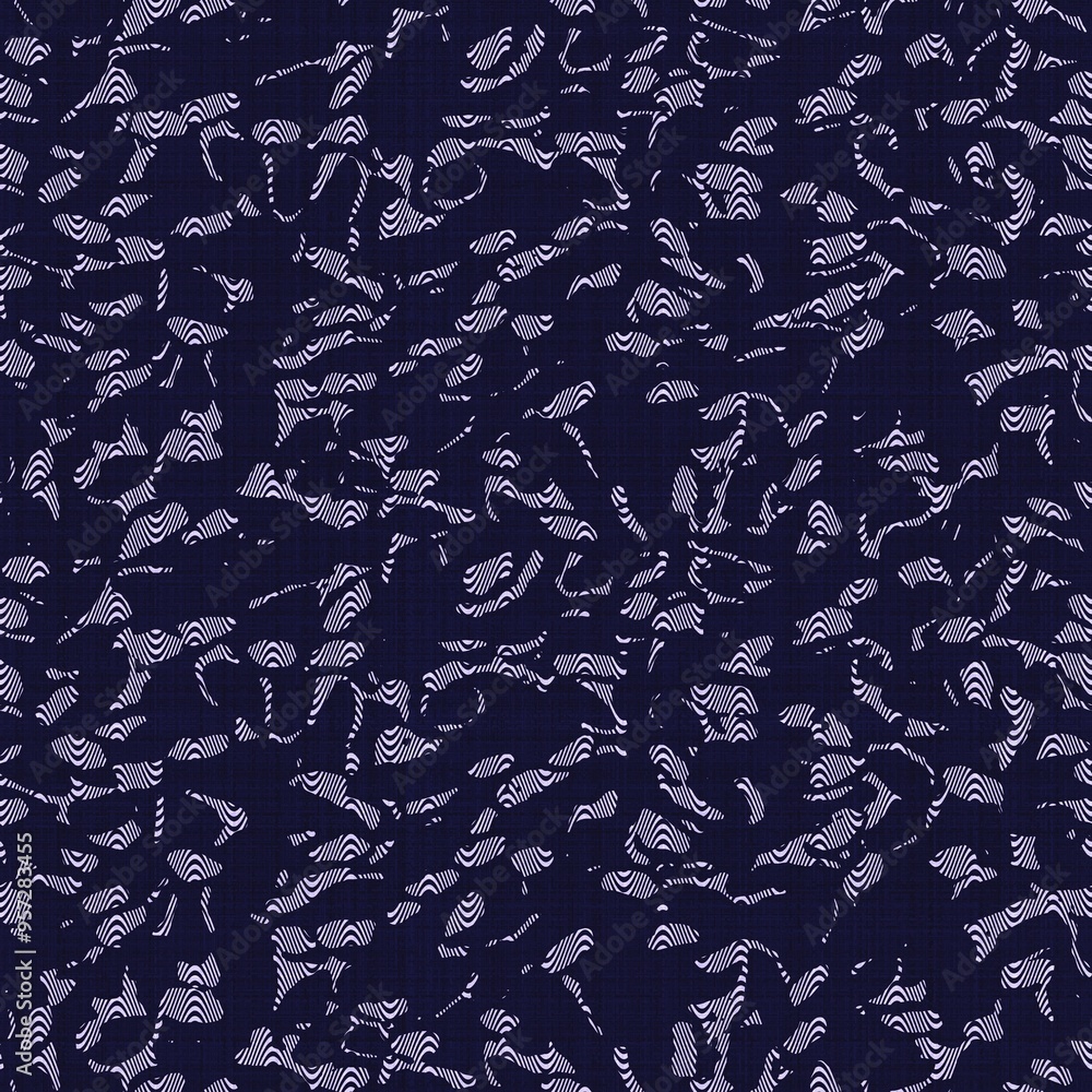 Dark purple camouflage flecked effect abstract seamless pattern ...
