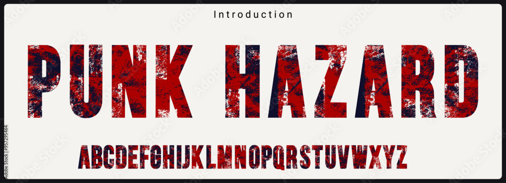 Rough bold vector font with peeling paint and cracks. Vector bold font ...