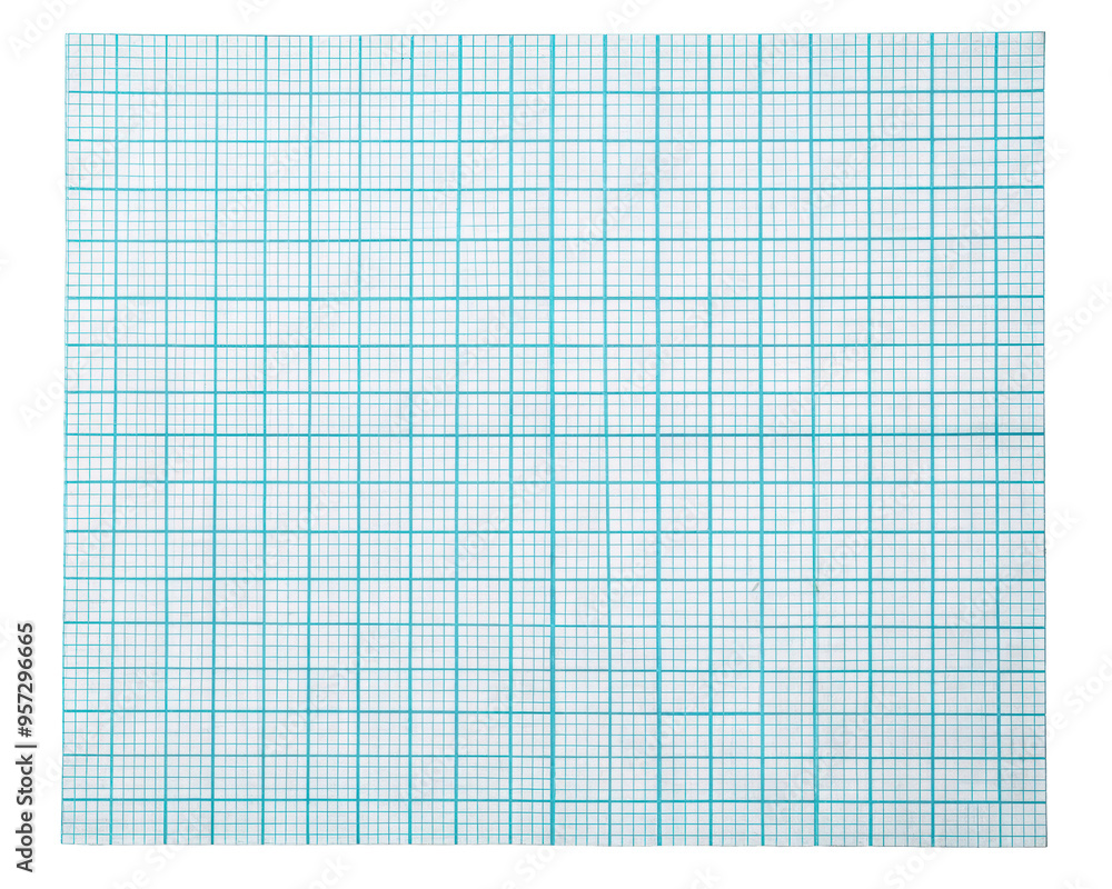 Blue graph paper sheet featuring a grid of squares. Lines are evenly ...