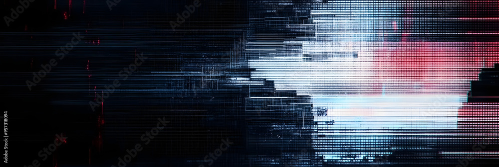 ภาพประกอบสต็อก digital pixel glitch abstract error background overlay ...