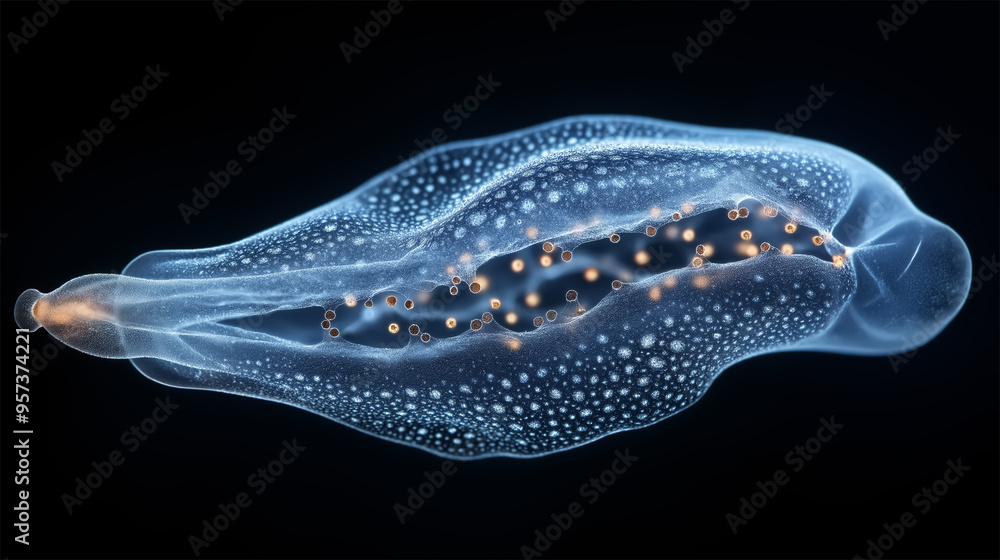 Electron microscopy of a single diatom showcasing intricate silica ...